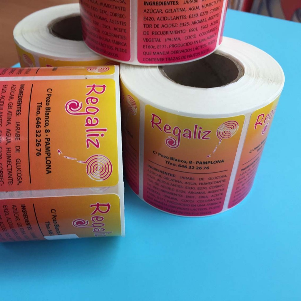 Pegatinas en rollo - GECONA publicidad